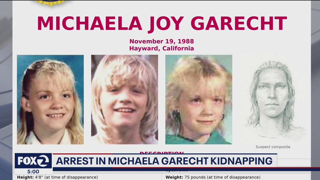 Man charged with murder in 1988 kidnapping of Michaela Garecht