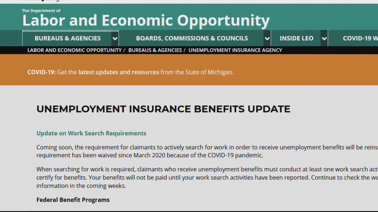 Michigan reinstates job searching requirement for unemployment benefits ...