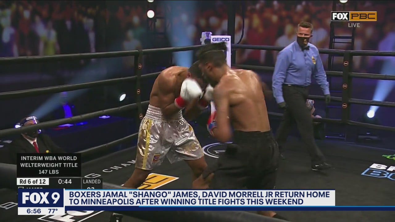 Boxing champs Jamal James and David Morell Jr. return home to ...
