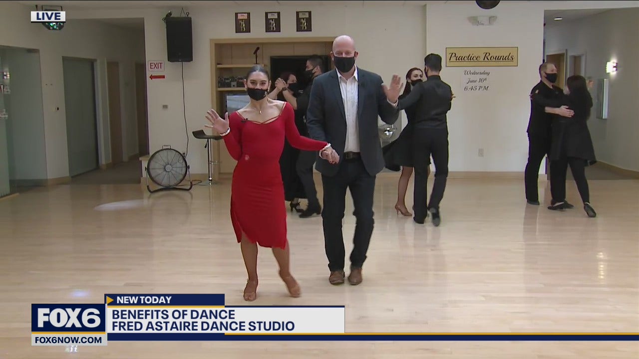 Dance lesson for Brian Kramp