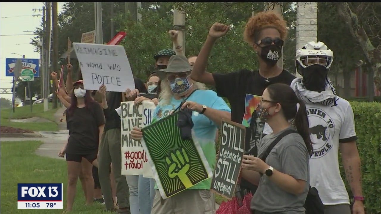 USF students protest the shooting of Jacob Blake | FOX 13 Tampa Bay
