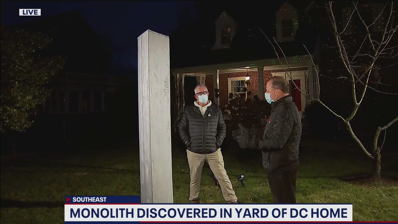 Monolith mysteriously appears in DC man’s front yard | FOX 5 DC
