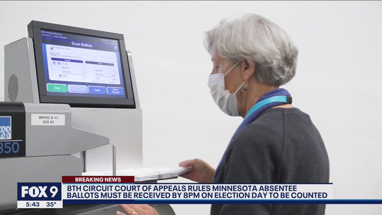 Court rules absentee ballots in Minnesota must be in by election night ...