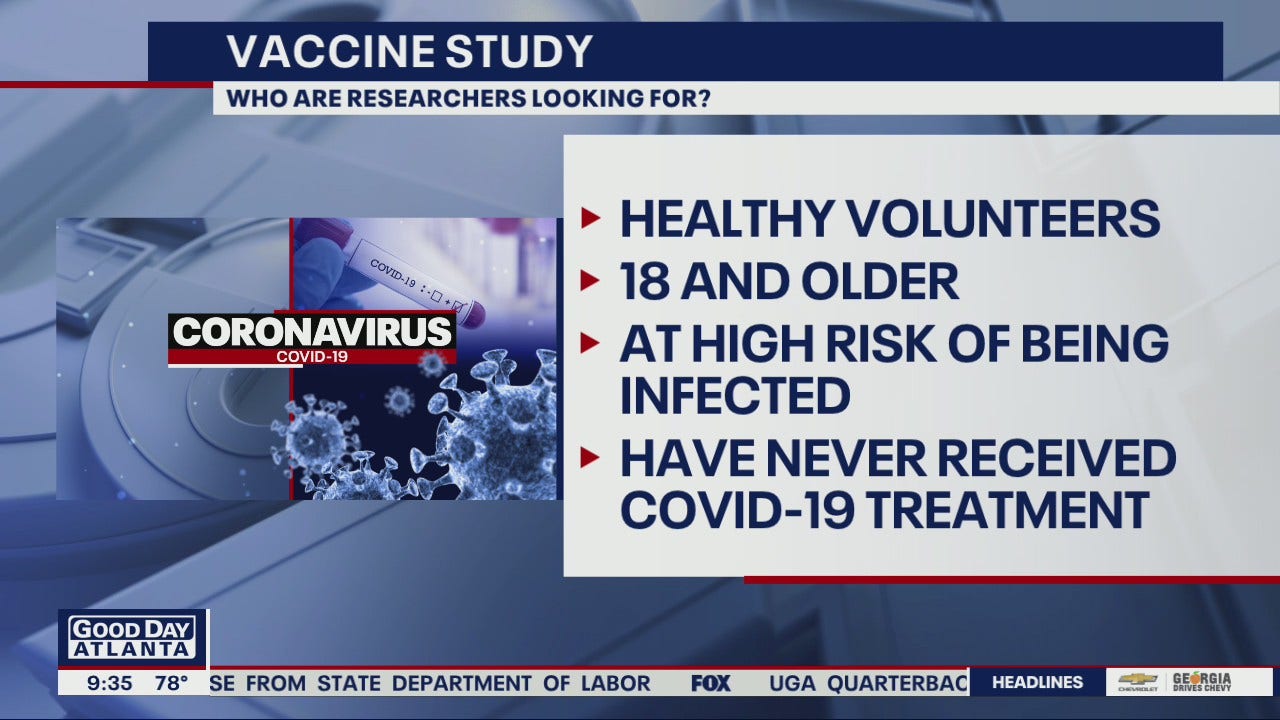 Who researches are looking for in their coronavirus vaccine study