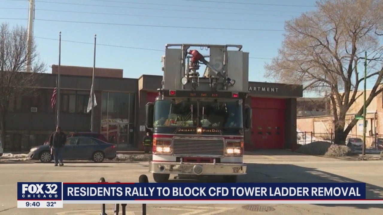 Residents rally to block CFD Tower Ladder removal | FOX 32 Chicago
