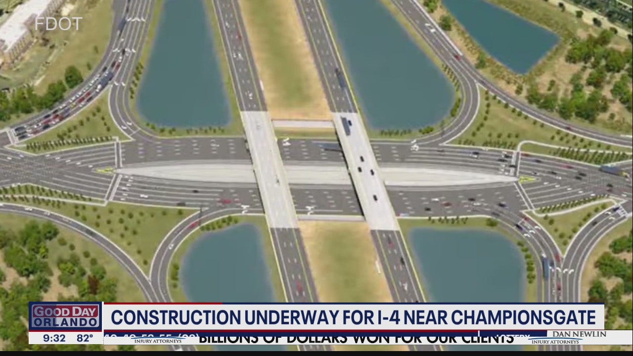 Construction underway for I-4 near Championsgate | FOX 35 Orlando