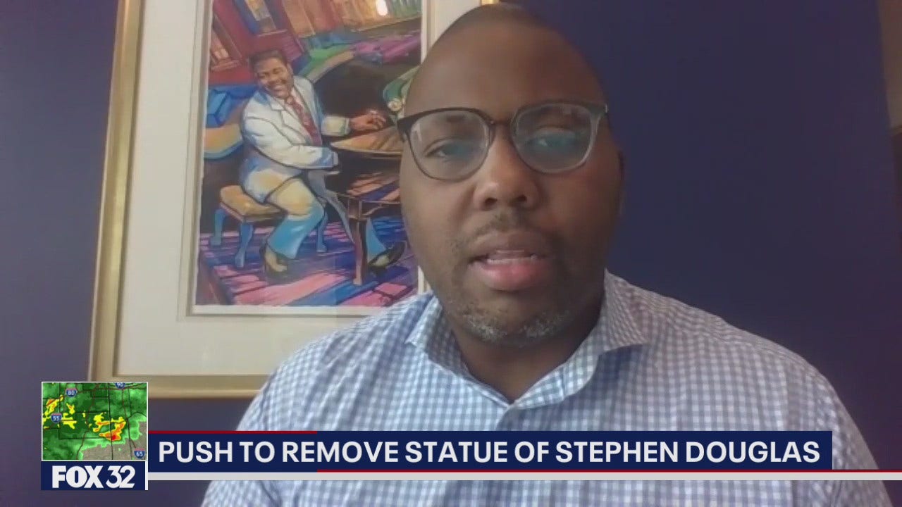 Rep. Buckner calls for removal of Stephen A. Douglas statue on South ...