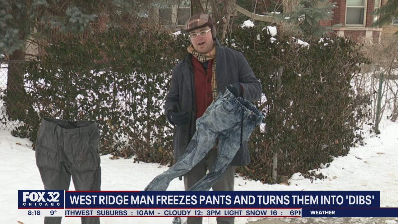 West Ridge man freezes pants to make his own 'dibs' | FOX 32 Chicago