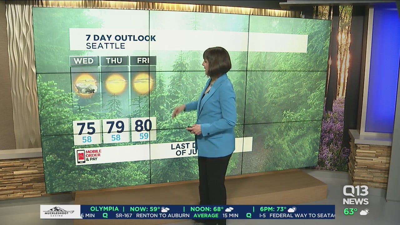 Q13 weather forecast for Wednesday | FOX 13 Seattle