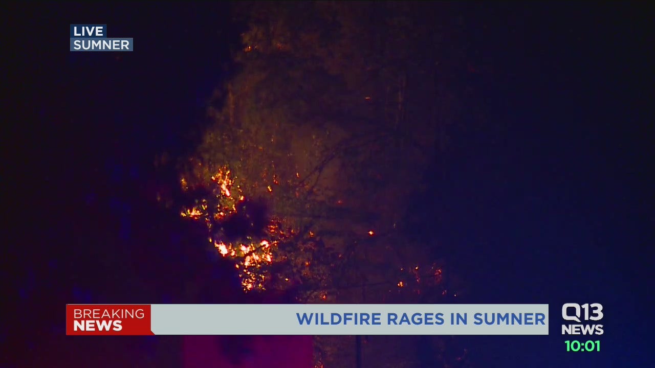 Wildfire in Sumner-Bonney Lake area | FOX 13 Seattle