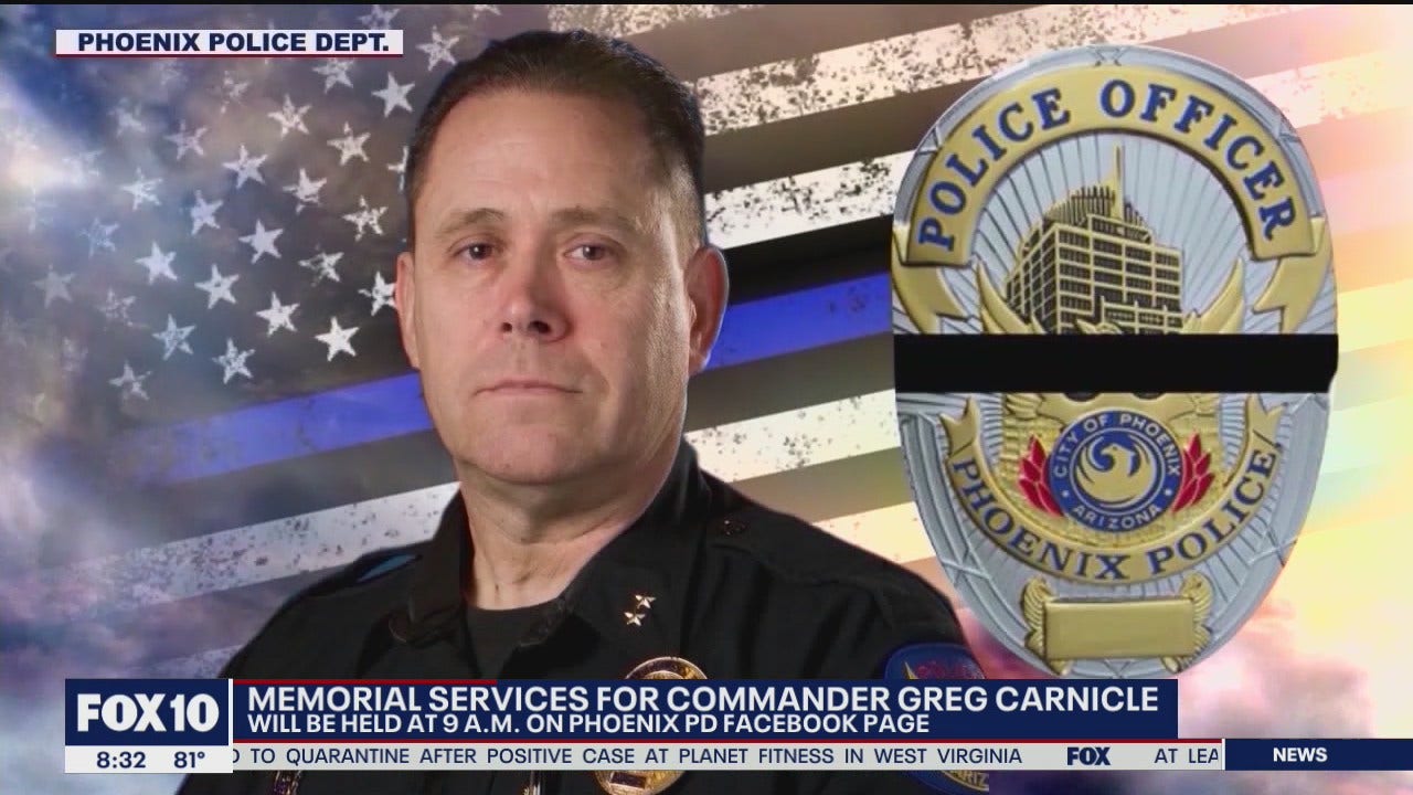 Memorial service held for Phoenix Police Commander Greg Carnicle | FOX ...