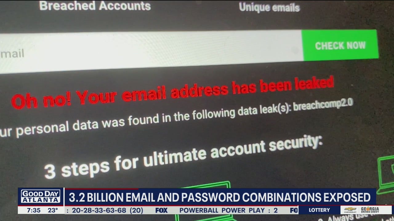More than 3 billion passwords exposed in data breach | FOX 5 Atlanta