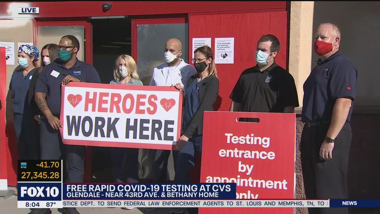 CVS offering free, rapid COVID-19 testing in Glendale | FOX 10 Phoenix