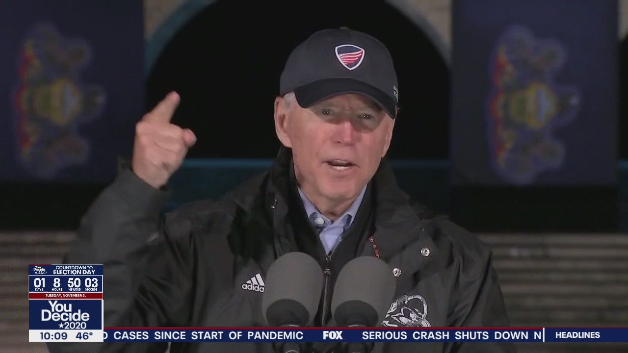 Biden holds drive in rally at FDR Park in South Philadelphia | FOX 29 ...