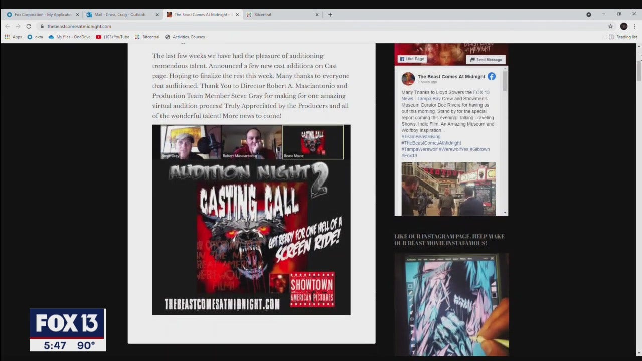 Florida werewolf tale to become micro-movie | FOX 13 Tampa Bay