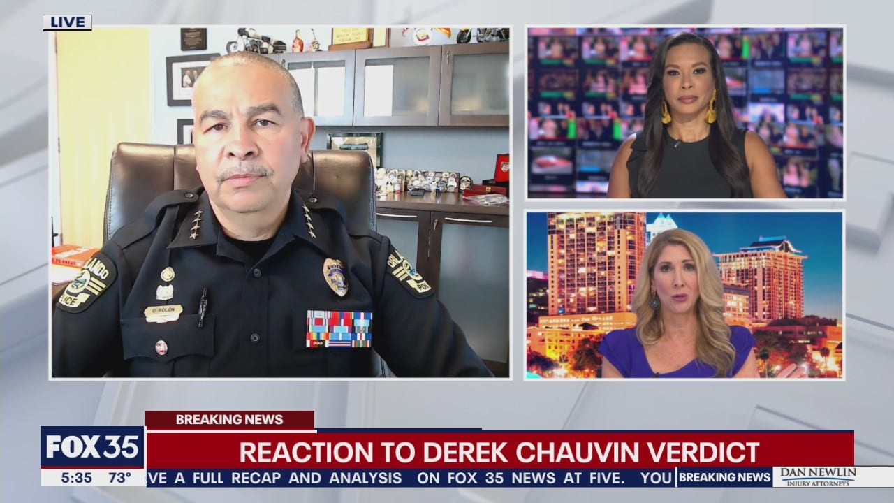 Orlando Police Chief Orlando Rolon on Chauvin verdict | FOX 35 Orlando