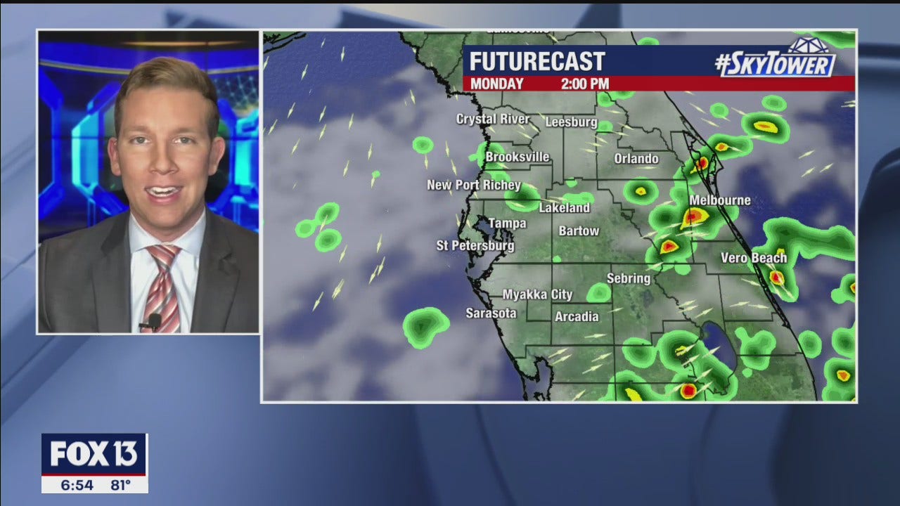 Sunday evening forecast | FOX 13 Tampa Bay