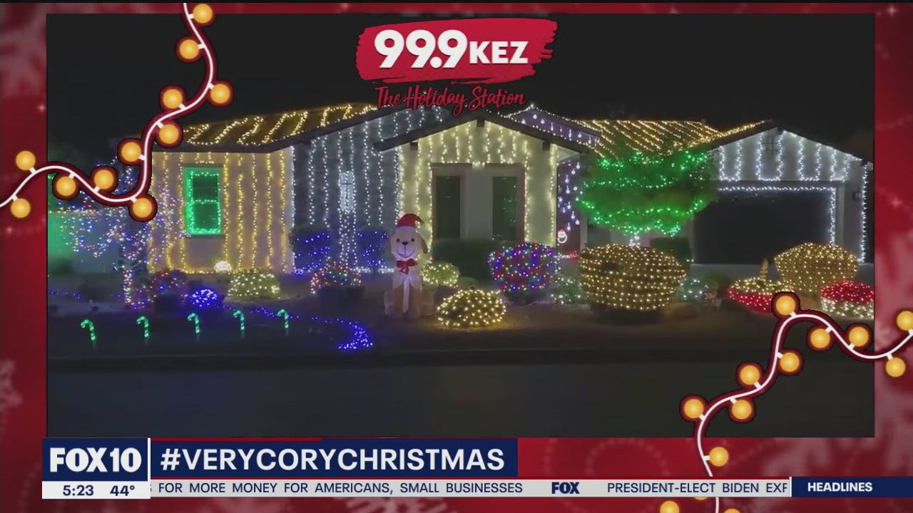 Very Cory Christmas: Valley home showcases 22,000 light display | FOX ...
