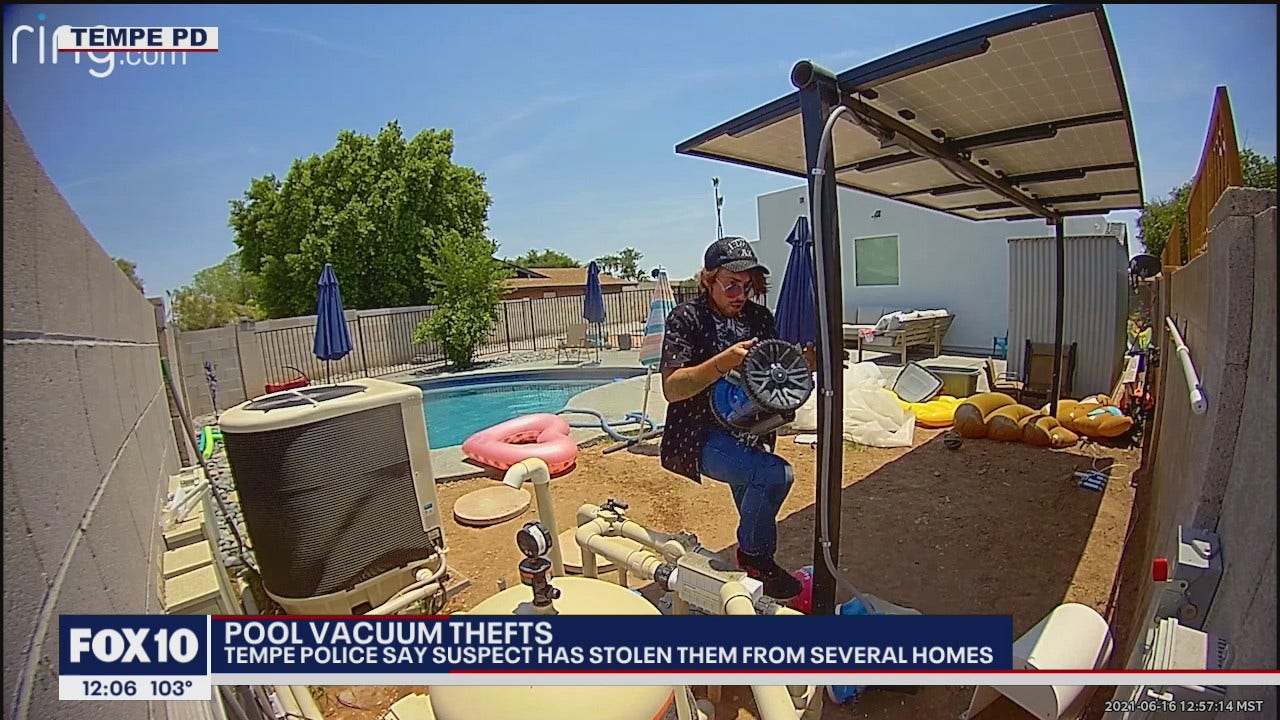 Tempe PD searching for man accused of stealing pool vacuums | FOX 10 ...