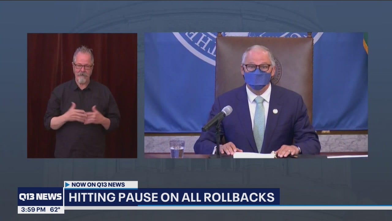 Inslee pauses COVID reopening plan; all counties to remain in their ...