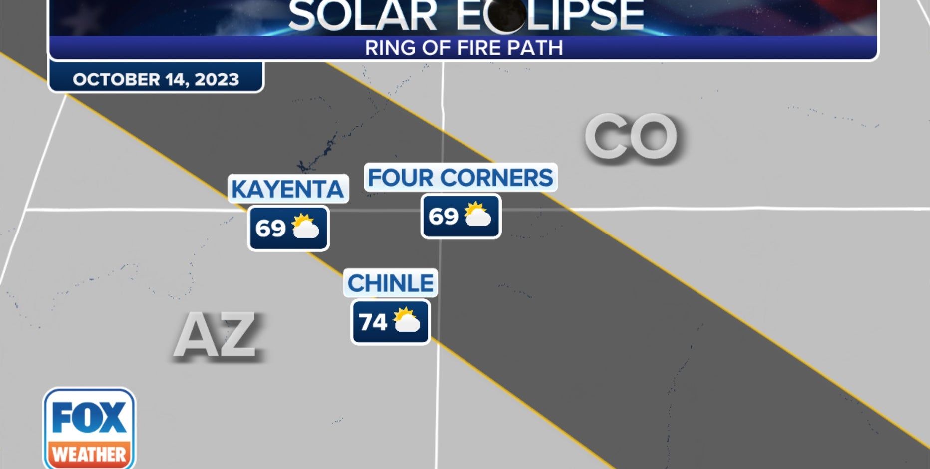 ‘Ring of fire’ solar eclipse will slice across Americas on Oct. 14 with ...