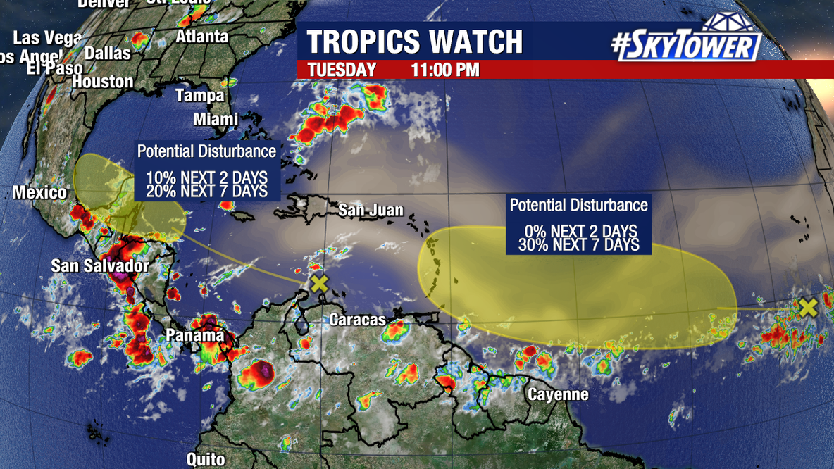 Big day in the tropics: Tropical storms Wilfred, Alpha, and Beta form ...