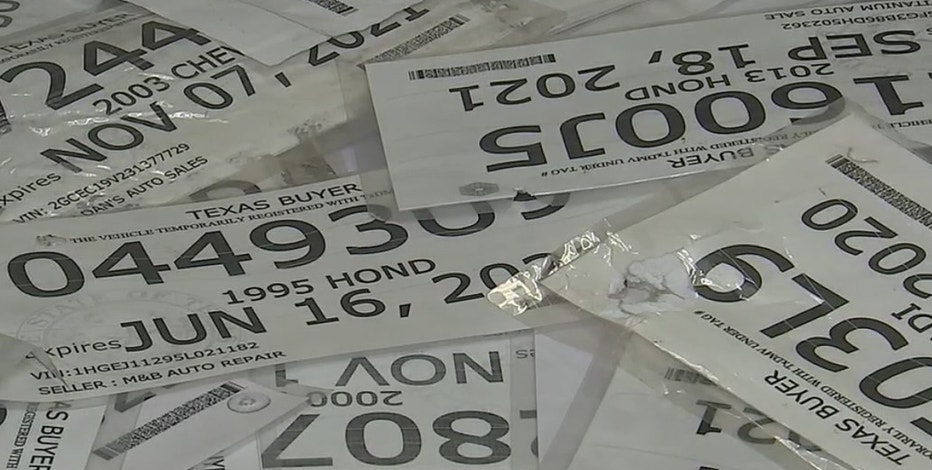 New Texas law banning paper tags to take effect in 2025 | FOX 4 Dallas ...