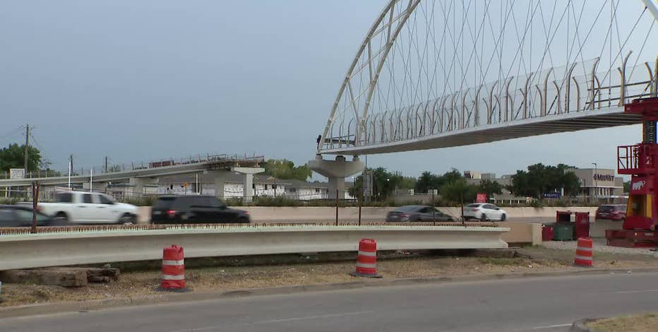 New pedestrian bridge across Central Expressway in Dallas opens | FOX 4 ...