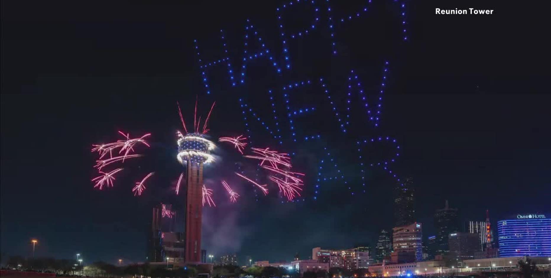 Crews putting final touches on Dallas Reunion Tower New Year’s Eve fireworks show