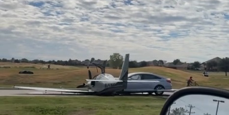 Witness describes chaotic scene after plane collided with car in ...