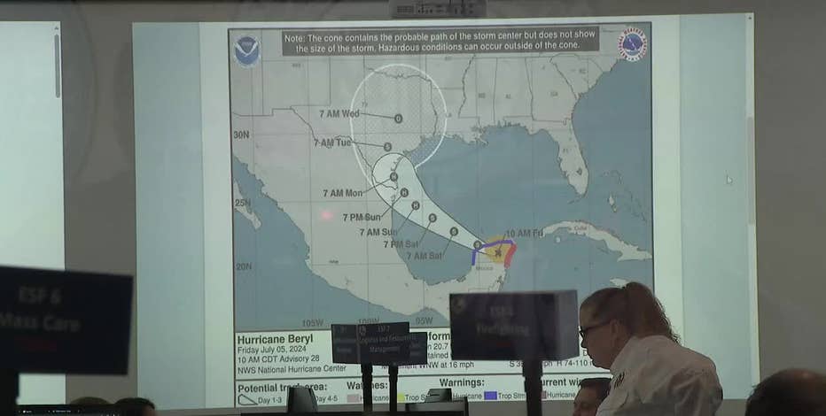 Beryl: Projected path, live tracking and impact to North Texas | FOX 4 ...
