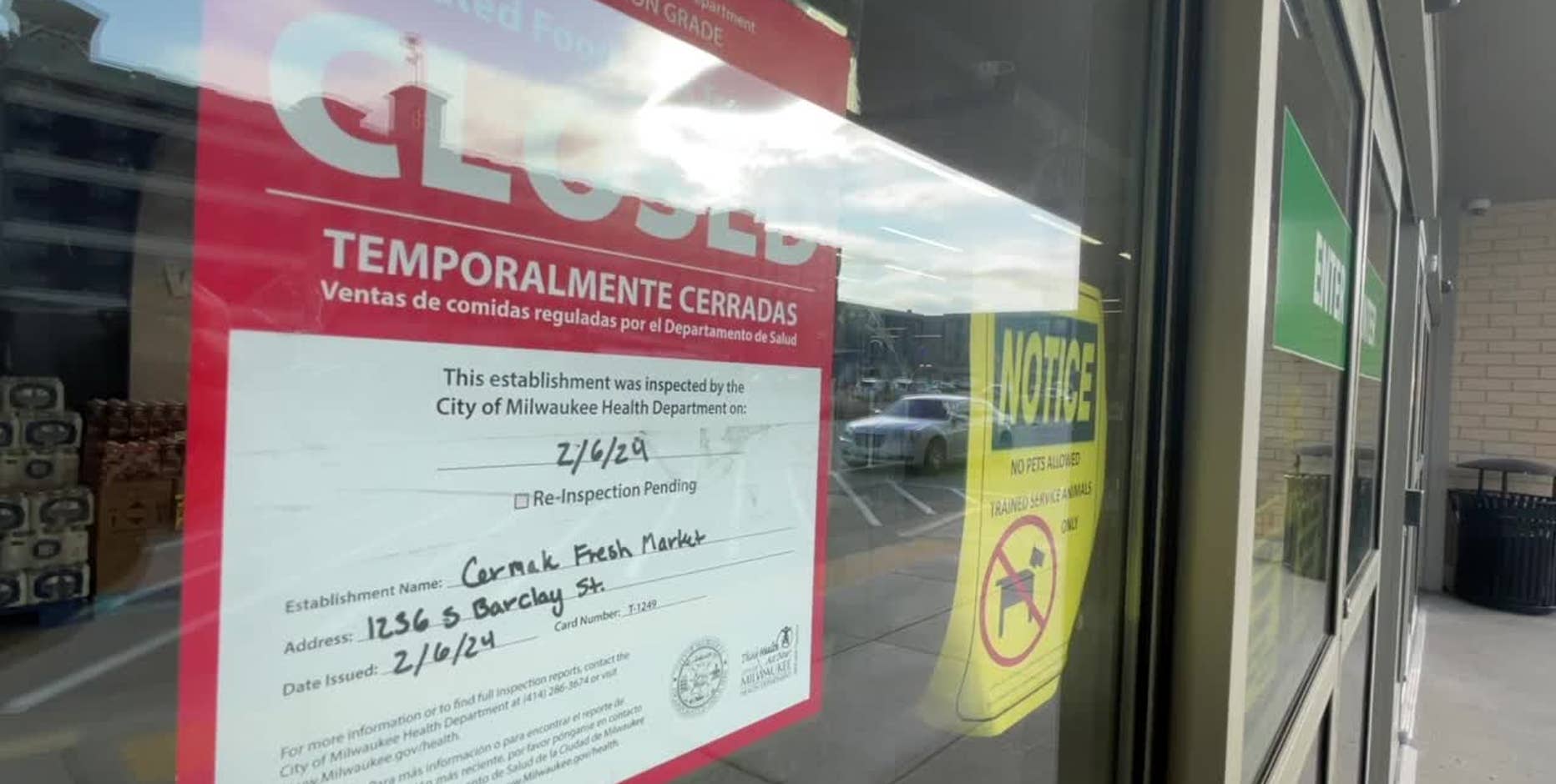 Milwaukee Cermak reopens, sanitation grade 'pending' after closure