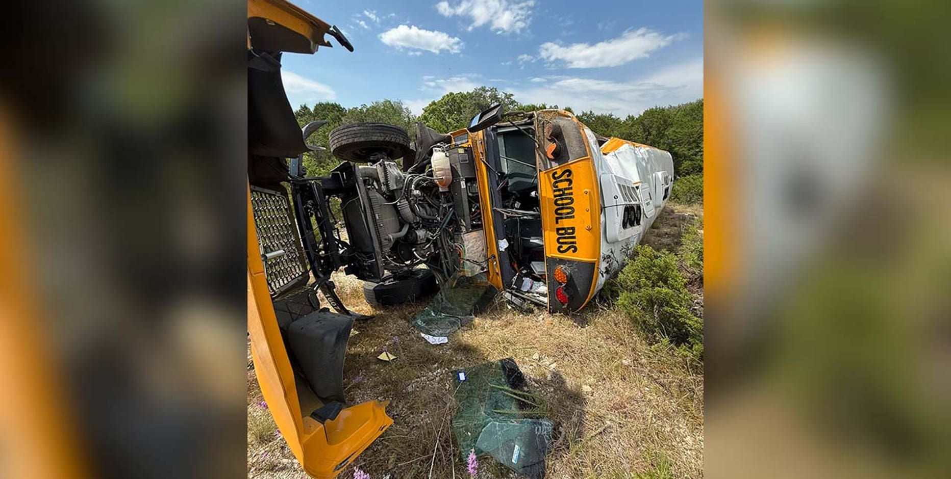 Leander ISD school bus rollover crash; several people hospitalized ...