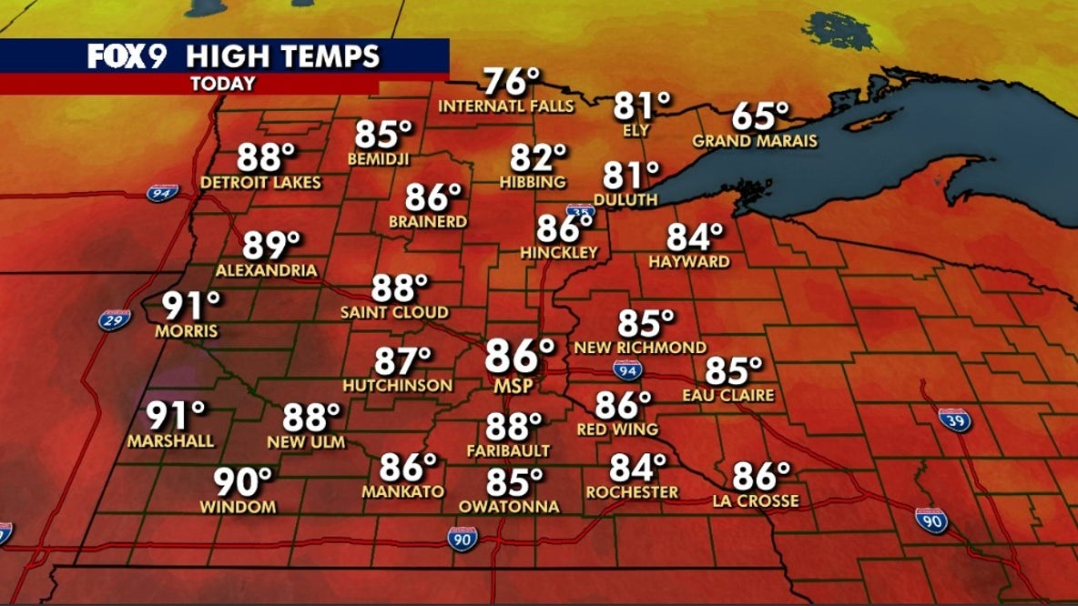 Minnesota weather: Wet and cloudy Sunday ahead of severe storms on ...