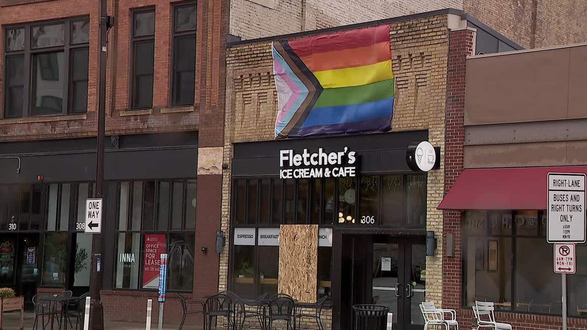 Man arrested after Minneapolis ice cream shop hit with Molotov ...