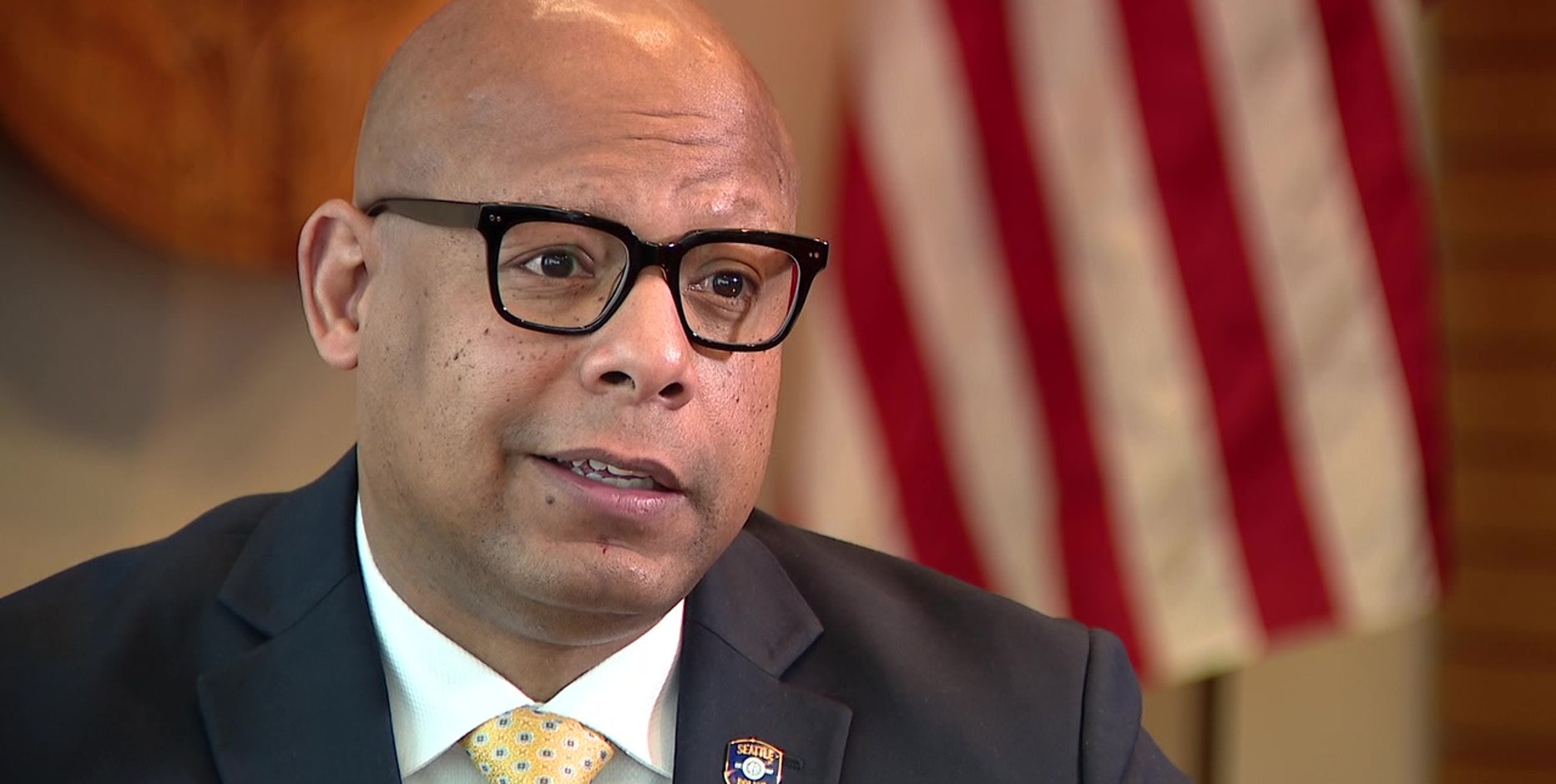 New Seattle police chief makes first appearance | FOX 13 Seattle