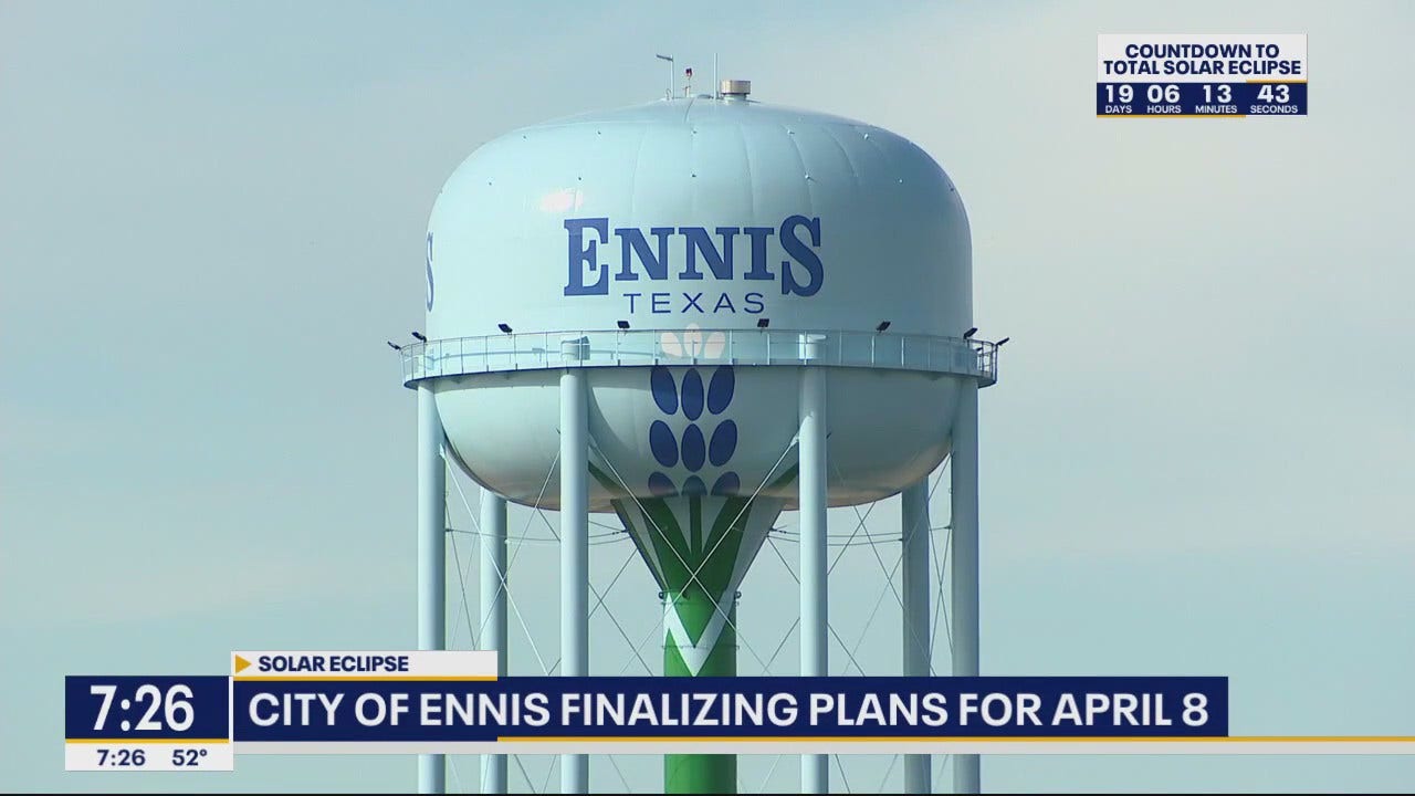 Ennis prepares for April 8 solar eclipse | FOX 4 Dallas-Fort Worth