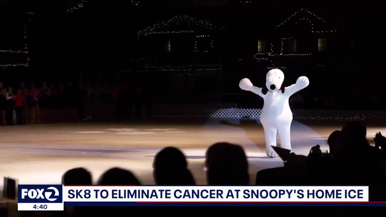 SK8 to Elimin8 Cancer at Snoopy's Home Ice | KTVU FOX 2