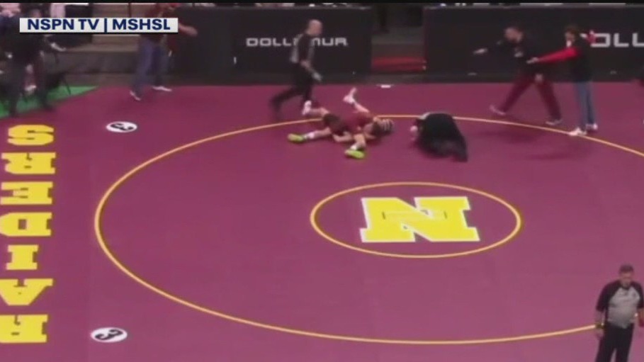 MN wrestler choked out twice during match | FOX 9 Minneapolis-St. Paul