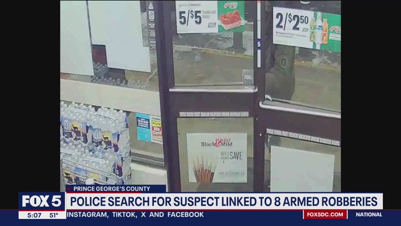 Serial armed robber on the loose in Prince George's County | FOX 5 DC