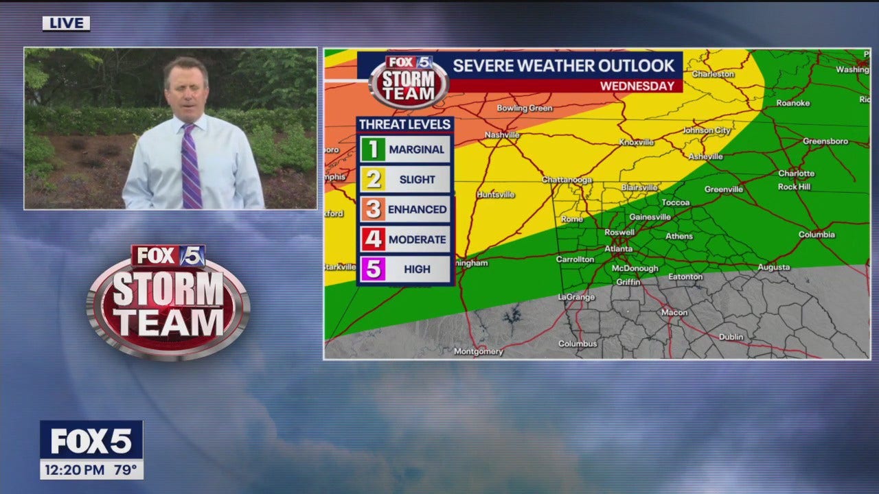 Monday midday forecast | FOX 5 Atlanta