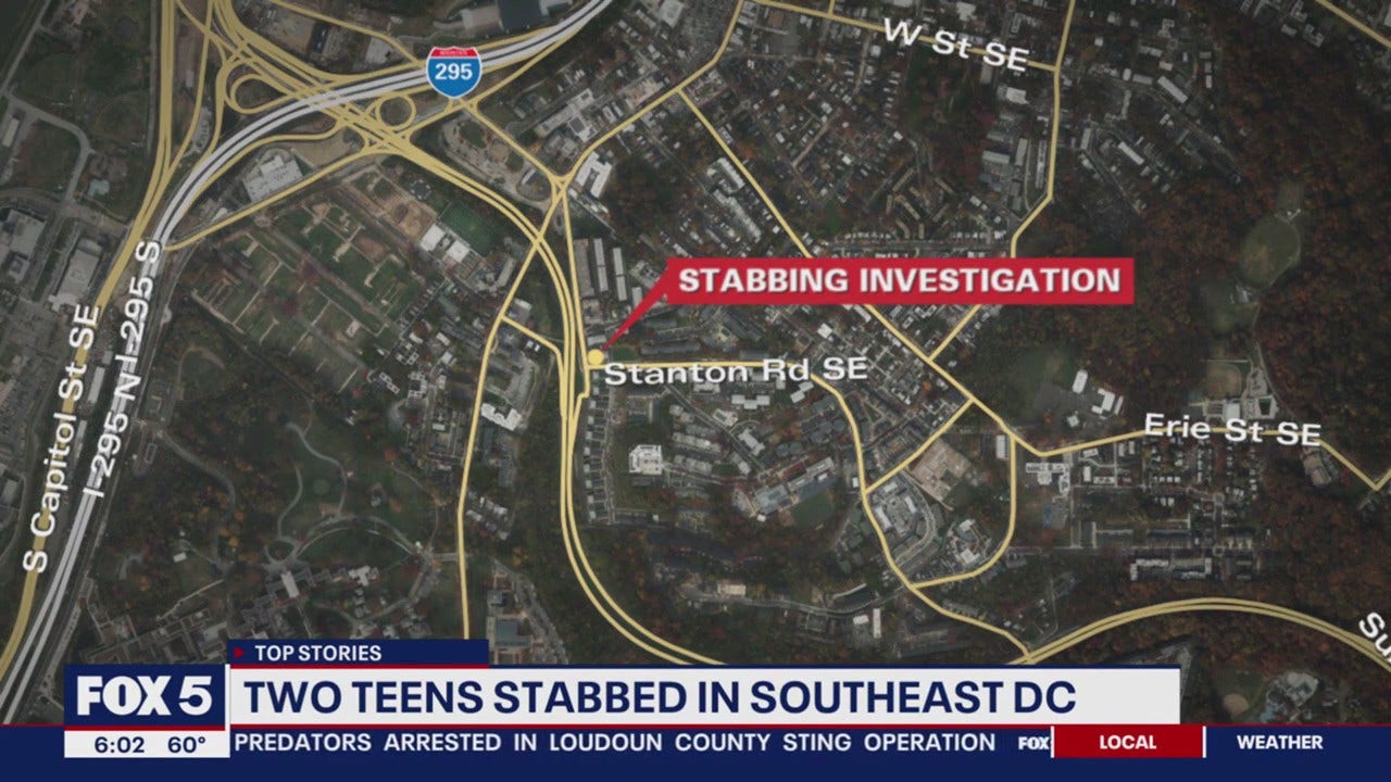 2 teens hospitalized after double stabbing in southeast DC | FOX 5 DC