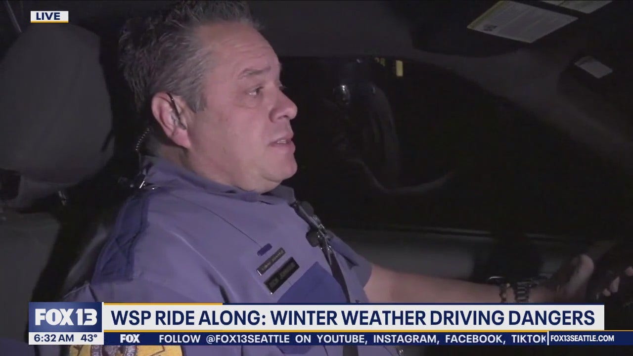 WSP Ride Along: Driving in winter weather | FOX 13 Seattle