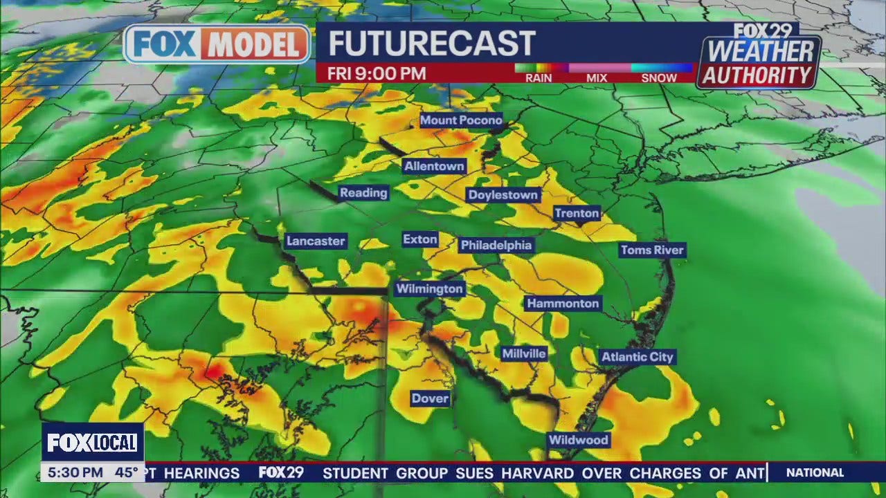 Weather Authority: 5 p.m. Friday forecast | FOX 29 Philadelphia