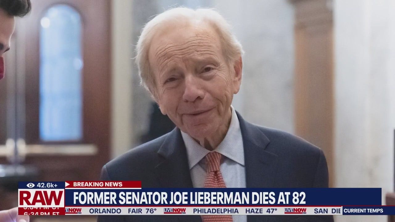 Former Senator Joe Lieberman dies at 82 | LiveNOW from FOX