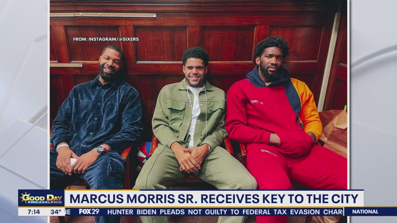 NBA veteran, Philly native Marcus Morris Sr. gets key to the city | FOX ...