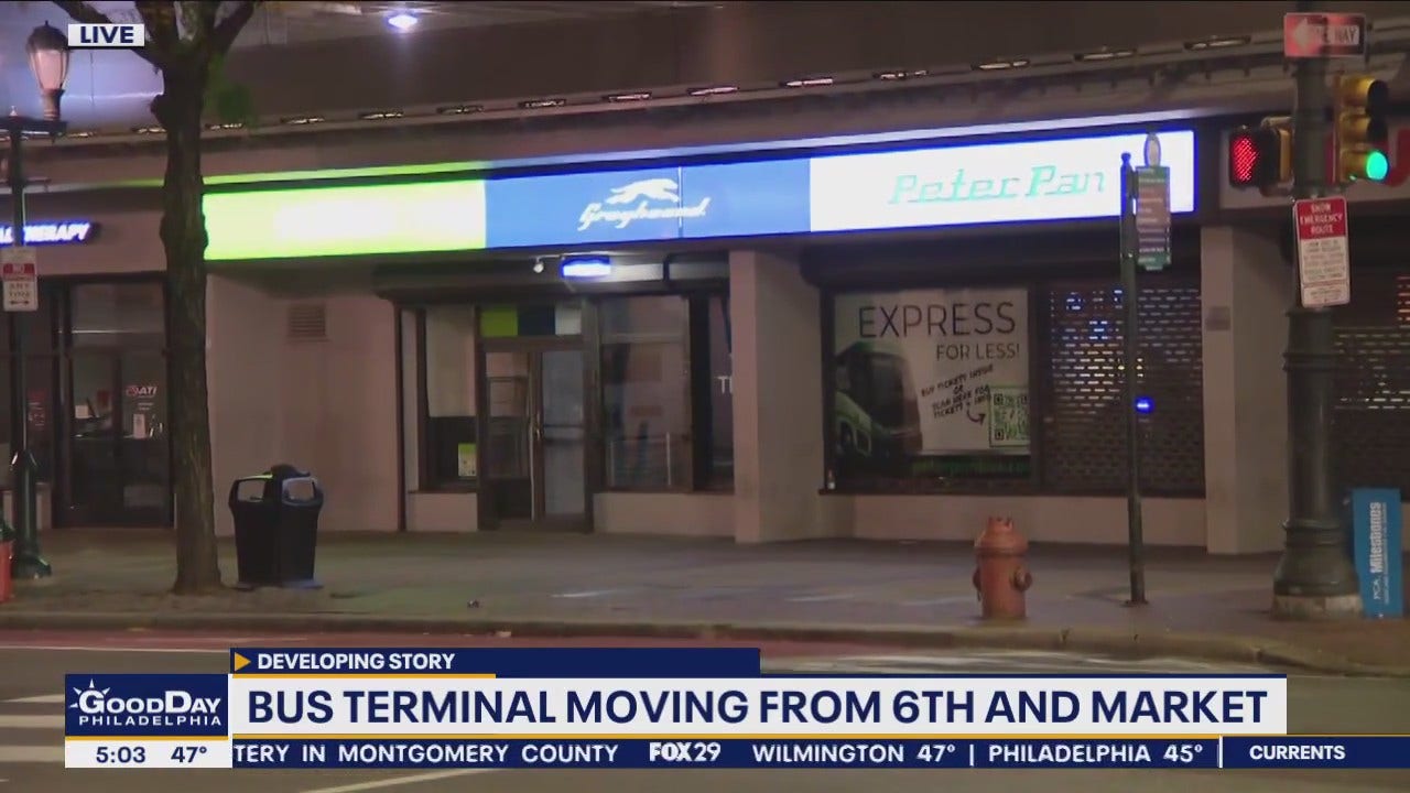 Philadelphia bus terminal moving from 6th and Market | FOX 29 Philadelphia