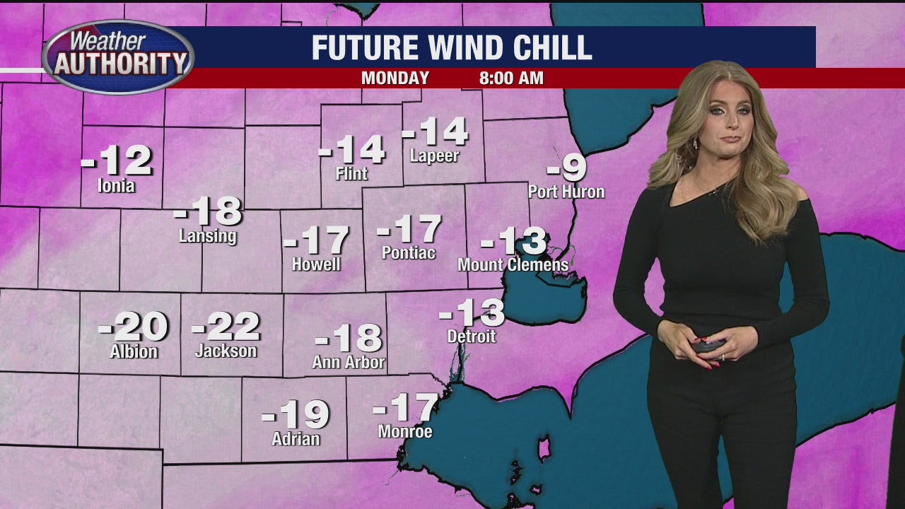 Bitter cold temps, more snow on Detroit Lions playoff game day | FOX 2 ...