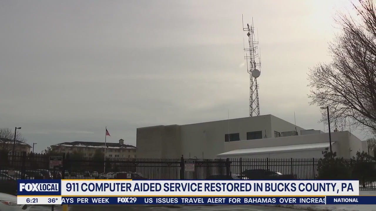 911 computer aided service restored in Bucks County | FOX 29 Philadelphia
