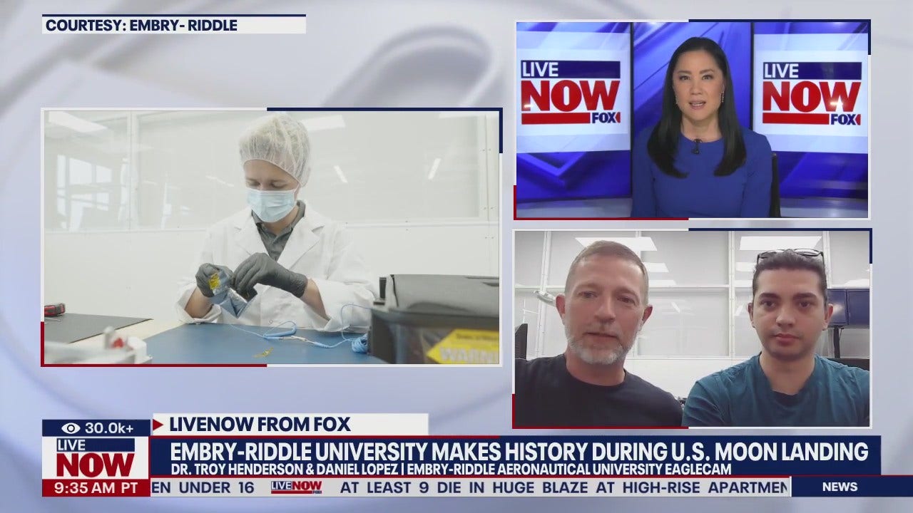 Embry-Riddle makes history during moon landing | LiveNOW from FOX